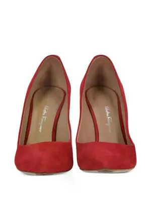 FERRAGAMO Pointed-toe Suede Pumps
