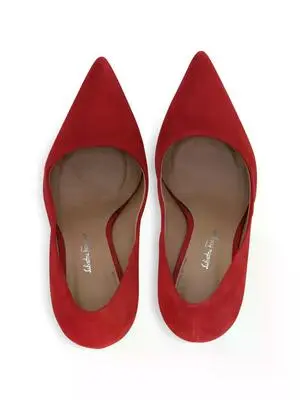 FERRAGAMO Pointed-toe Suede Pumps