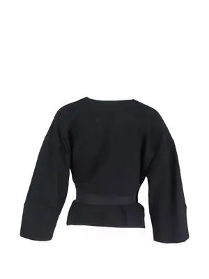 LEMAIRE V-neck Belted Blouse