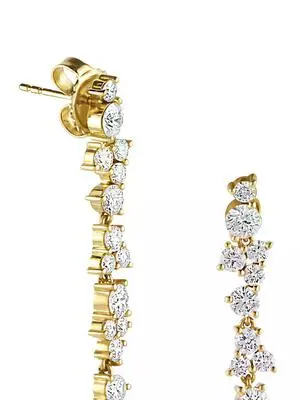 SYDNEY EVAN 14kt Yellow Cocktail Linear Earrings