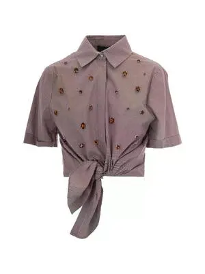 Liu Jo Studded Check Shirt