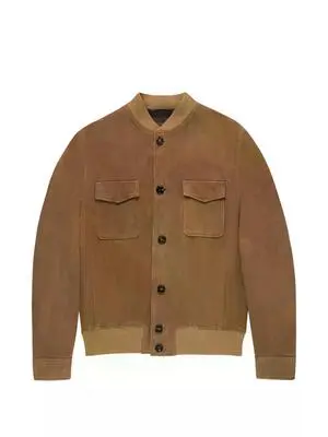 Montedoro Suede Flap-pocket Bomber Jacket