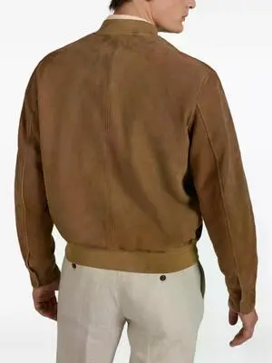 Montedoro Suede Flap-pocket Bomber Jacket