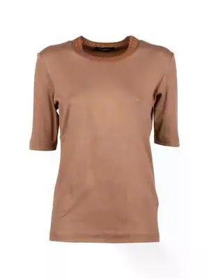 Fabiana Filippi Crew-neck Top - Neutrals