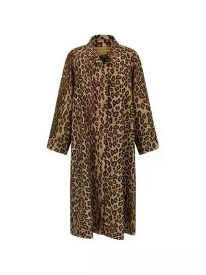 Alberto Biani Leopard-print Trench Coat