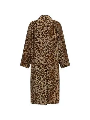 Alberto Biani Leopard-print Trench Coat