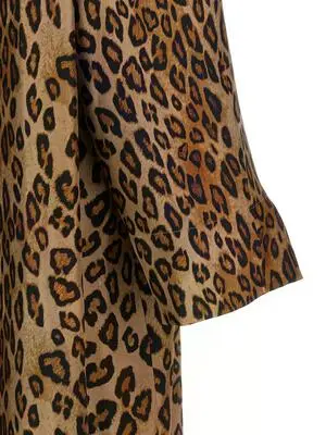 Alberto Biani Leopard-print Trench Coat