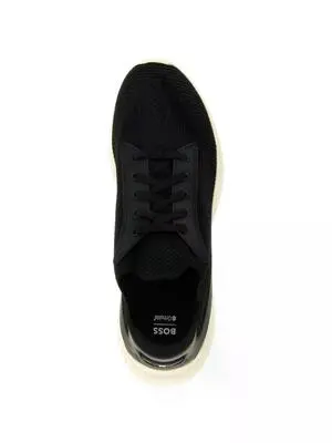 BOSS Titanis Leather Sneakers - Black
