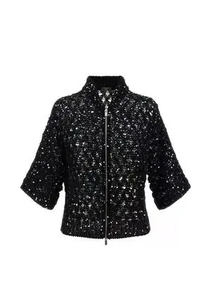 Peserico Sequin Mesh Cardigan