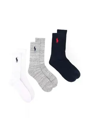Polo Ralph Lauren Embroidered Socks - Blue