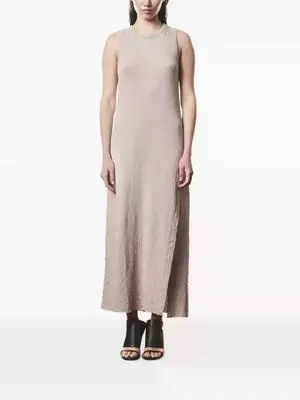 THOM KROM Side-slit Textured Midi Dress - Neutrals