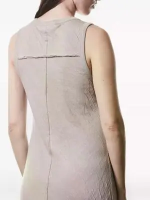 THOM KROM Side-slit Textured Midi Dress - Neutrals