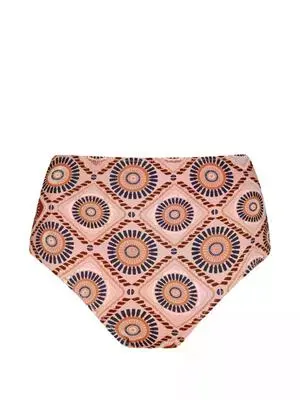 LEMLEM Elsi Geometric-pattern Bikini Bottoms - Pink
