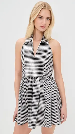 Caroline Constas Aya Halter Mini Dress