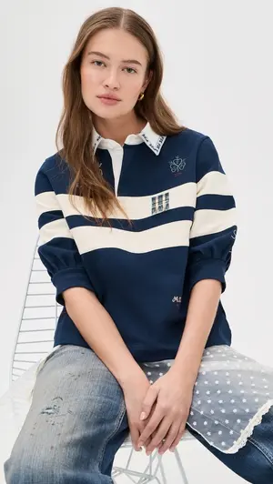 Sea Claira Embroidered Rugby Shirt