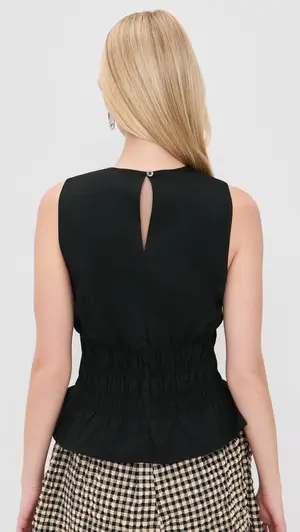 Staud Culver Blouse - Black