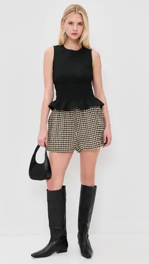 Staud Culver Blouse - Black