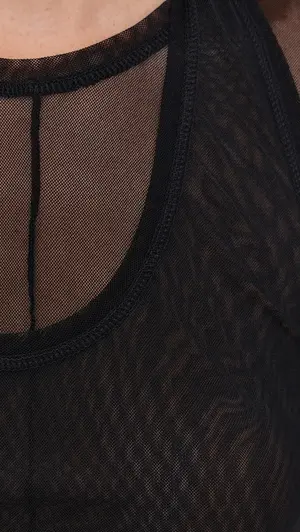 Helmut Lang Mesh Layered Tee