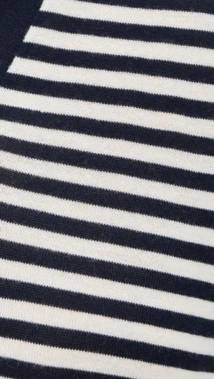 Theory Striped Long Sleeve Polo