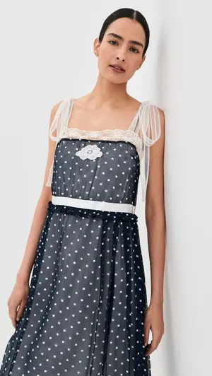 Marc Jacobs Ribbon Strap Chiffon Dress
