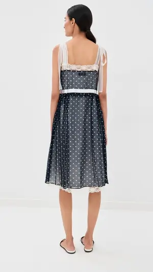 Marc Jacobs Ribbon Strap Chiffon Dress