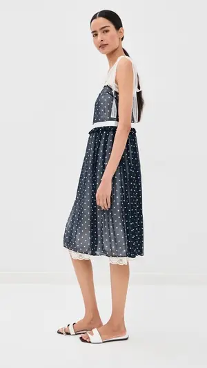 Marc Jacobs Ribbon Strap Chiffon Dress