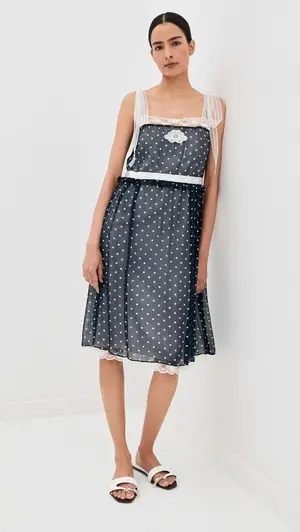 Marc Jacobs Ribbon Strap Chiffon Dress