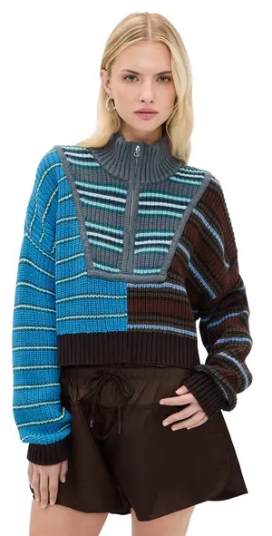 Staud Cropped Hampton Sweater