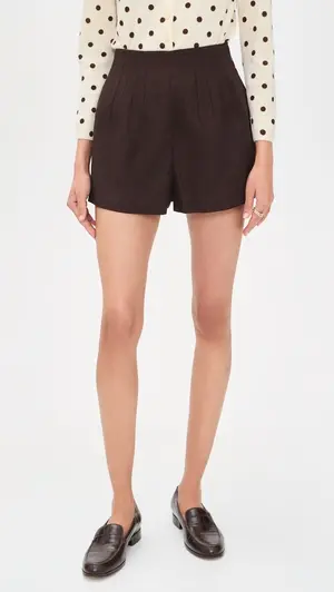 Staud Magpie Shorts - Earth