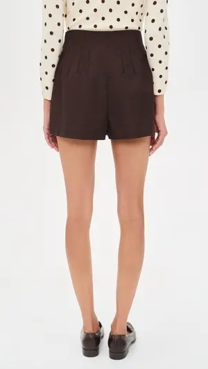 Staud Magpie Shorts - Earth
