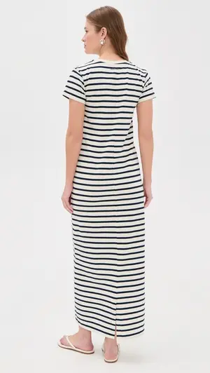 ANINE BING Wynne Stripe Jersey Maxi Dress