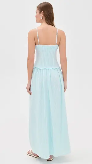 SEVEN WONDERS Keily Square Neck Maxi Dress - Blue
