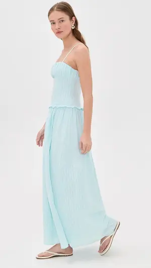 SEVEN WONDERS Keily Square Neck Maxi Dress - Blue
