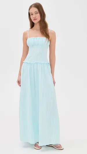 SEVEN WONDERS Keily Square Neck Maxi Dress - Blue