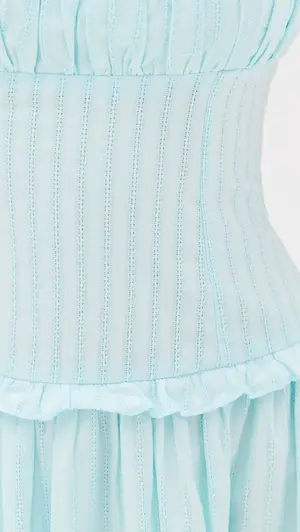 SEVEN WONDERS Keily Square Neck Maxi Dress - Blue