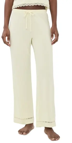 Z Supply Crochet-trimmed Jersey Pants