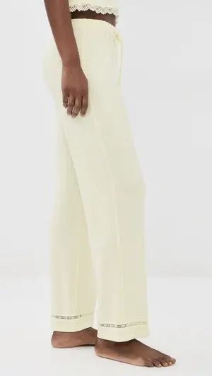 Z Supply Crochet-trimmed Jersey Pants