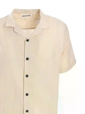 Marané Camp-collar Short-sleeve Shirt - Neutrals