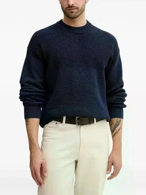 BOSS Waffle-knit Pullover Sweater