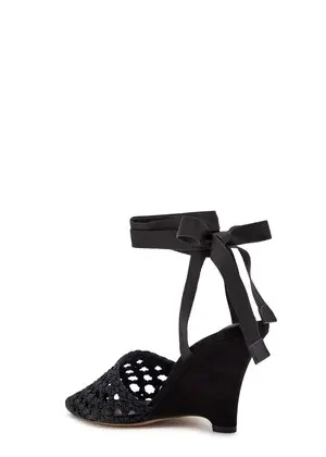 Jacquemus Les Espadrilles 80 Macramé Wedge Sandals
