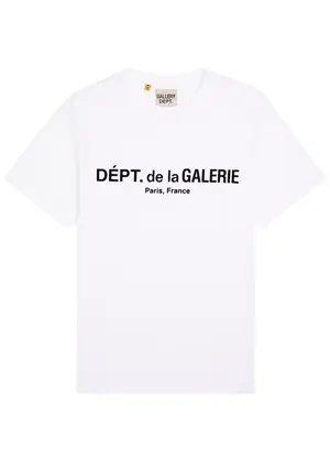 GALLERY DEPT. Logo Appliqué Cotton T-shirt - White