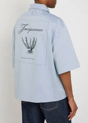 Jacquemus La Chemise Gardian Printed Cotton Shirt