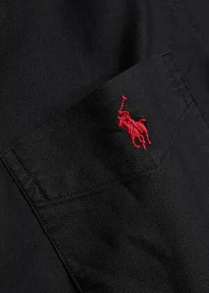 Polo Ralph Lauren Logo-embroidered Cotton Shirt - Black