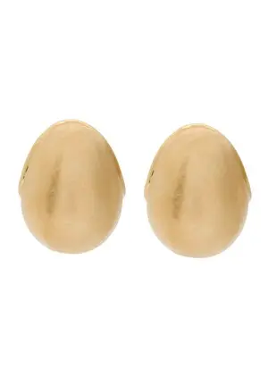 Jacquemus Les Boucles Raisin Brushed Drop Earrings - Gold