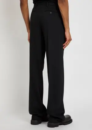 Rick Owens Dietrich Straight-leg Wool Trousers - Black