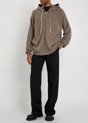 Rick Owens Dietrich Straight-leg Wool Trousers - Black