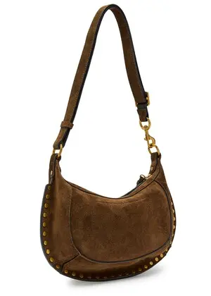Isabel Marant Oskan Studded Suede Shoulder Bag