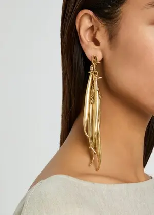Jacquemus Les Boucles Haricots Drop Earrings - Gold