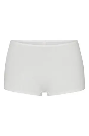 SKIMS Everyday Cotton Boyshorts - Snow