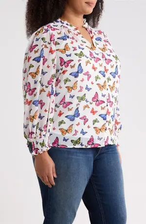 SUGARLIPS Butterfly Print Shirt